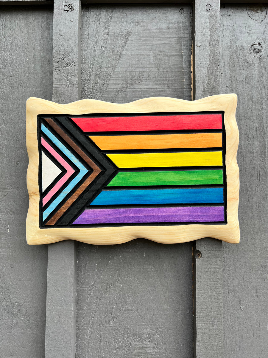 9X14 Pride Progress Flag – Night Carver Designs
